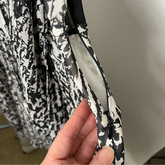 Burberry | Dresses | Burberry Brit Mini Silk Dress Mixed Black And ...